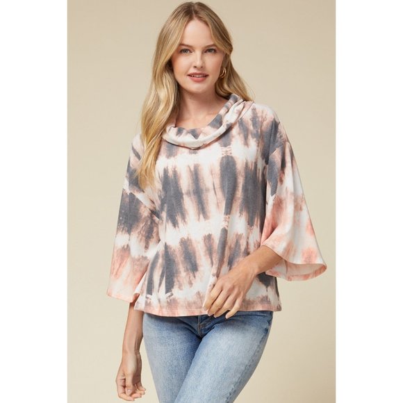 entro | Tops | Entro Tie Dye Cowl Neck Top | Poshmark